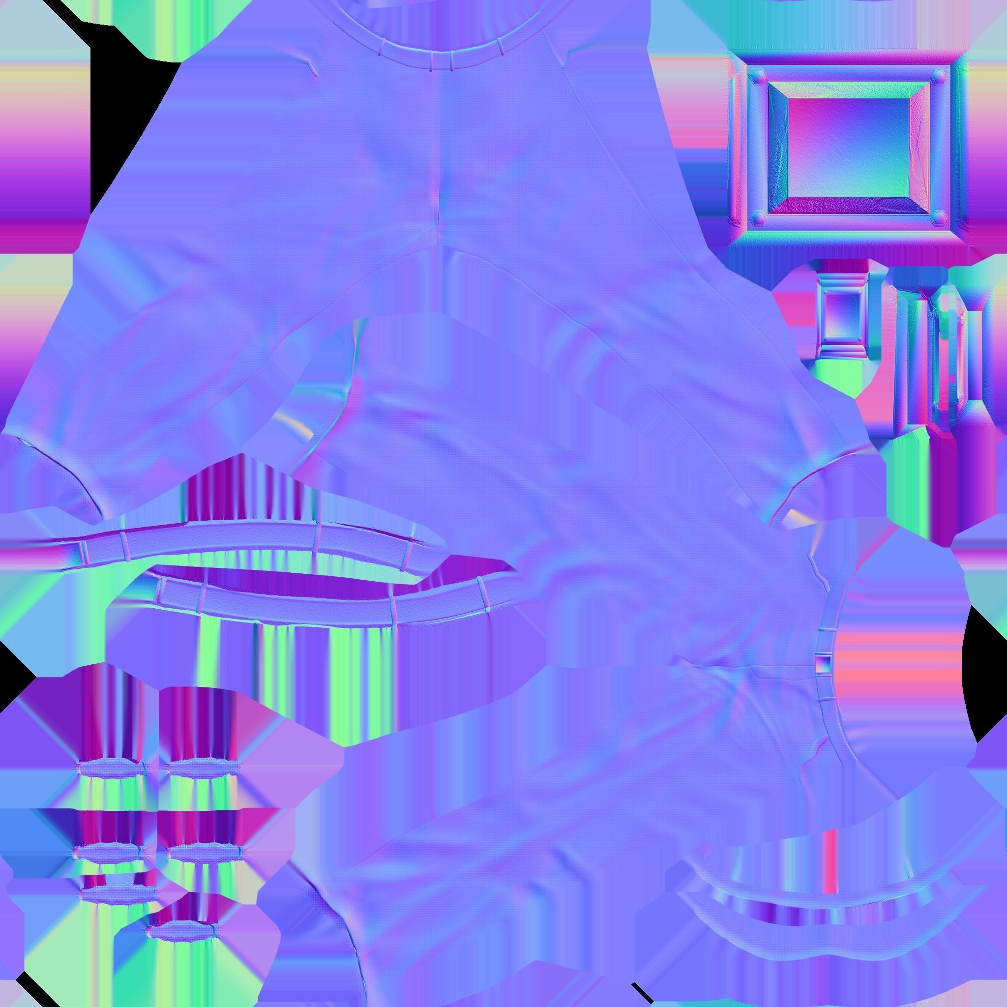 3D model Men Black Casual Straight Cut Pants Trousers VR / AR / low ...