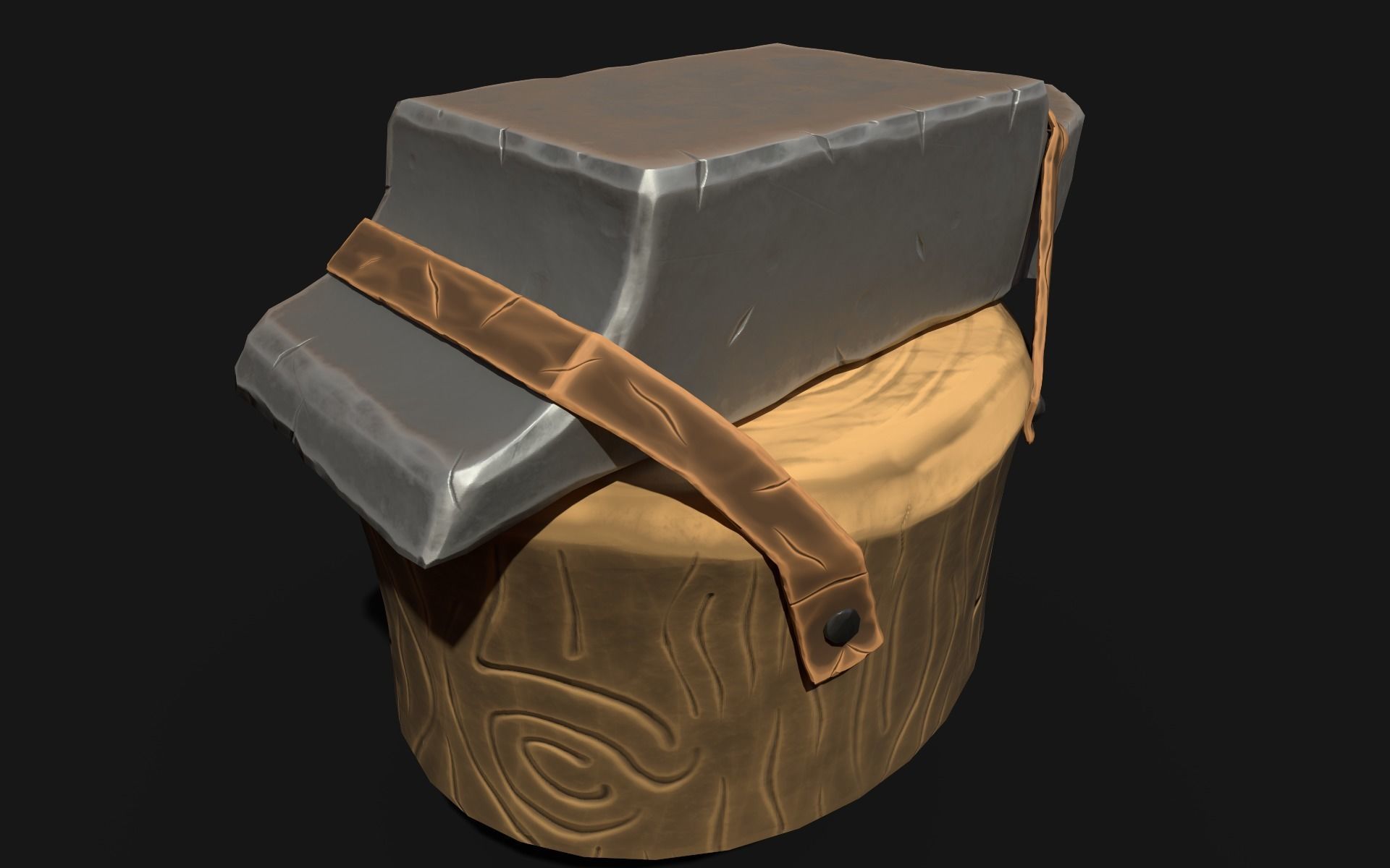 3D model Low Poly Game Ready Stylized Anvil VR / AR / low-poly | CGTrader