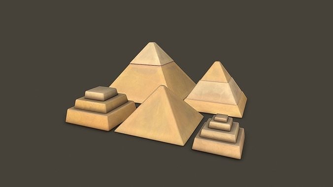 3D model Egyptian Pyramids VR / AR / low-poly | CGTrader