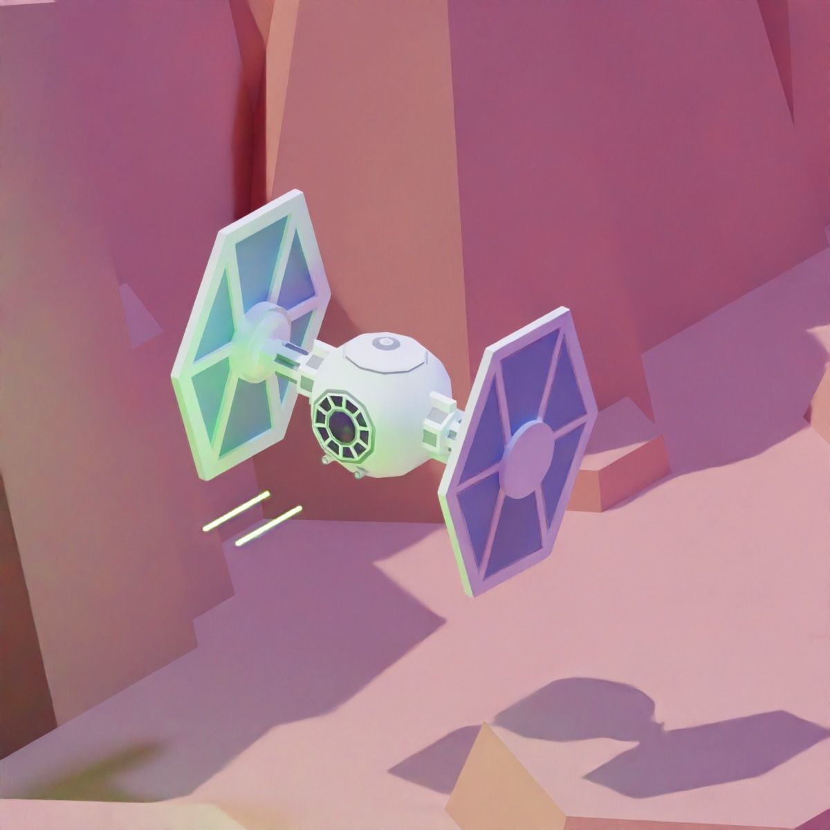 3D model Tie Fighter VR / AR / low-poly | CGTrader