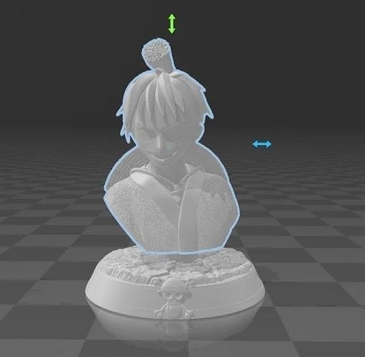 Luffy Bust Wano One Piece 3D print model 3D model 3D printable | CGTrader
