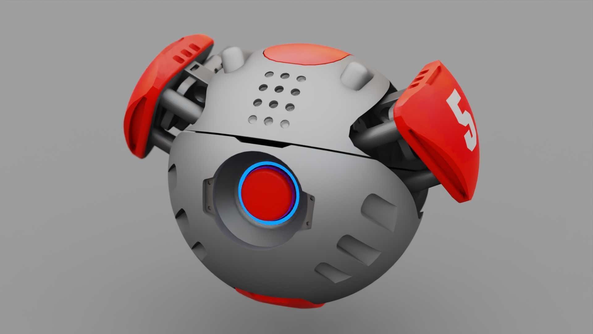 BALL DROID RIGGED free 3D model rigged | CGTrader