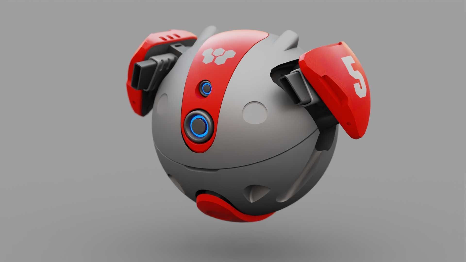 BALL DROID RIGGED free 3D model rigged | CGTrader