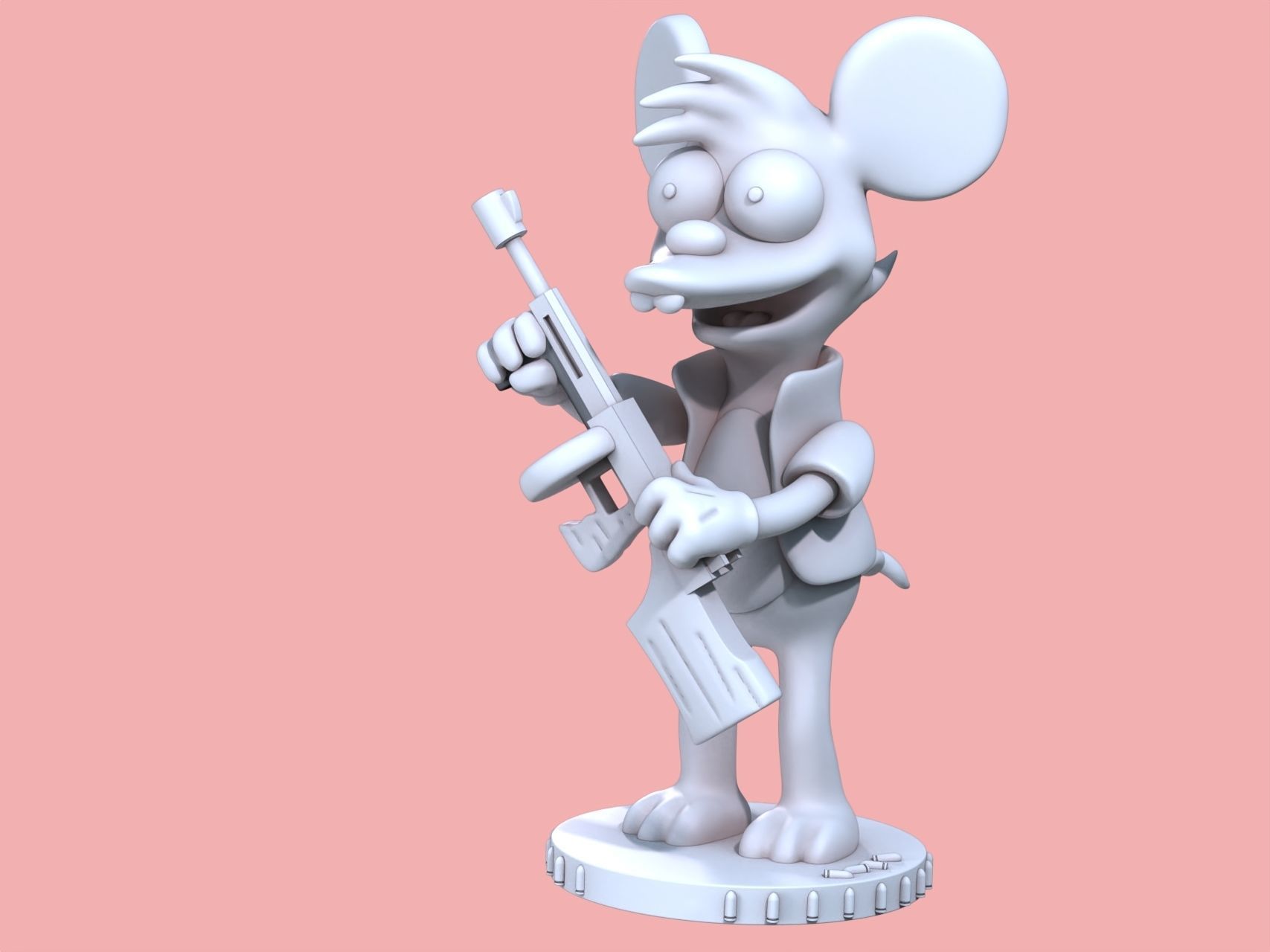 Itchy 3D Model Fan Art 3D model 3D printable | CGTrader