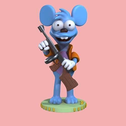 Itchy 3D Model Fan Art 3D model 3D printable | CGTrader