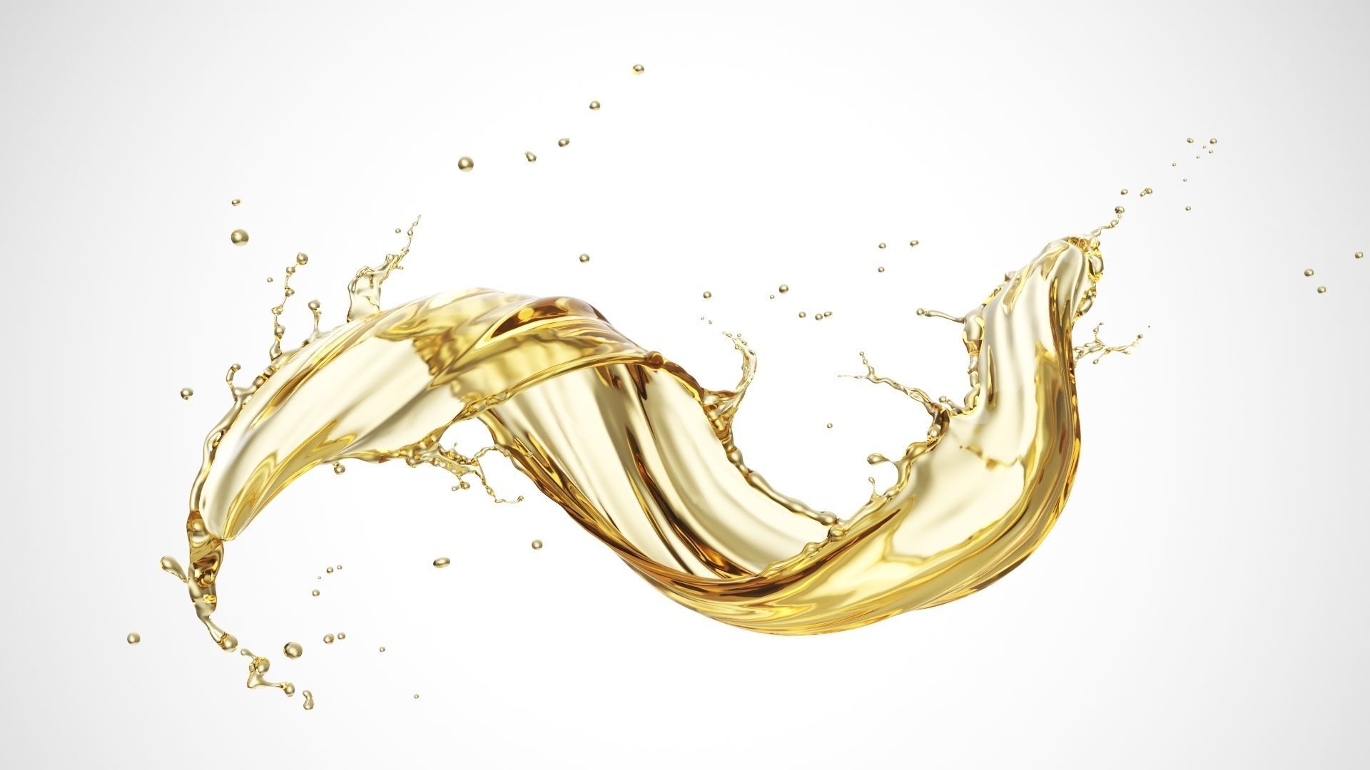 Oil Liquid Water splash 3D model | CGTrader