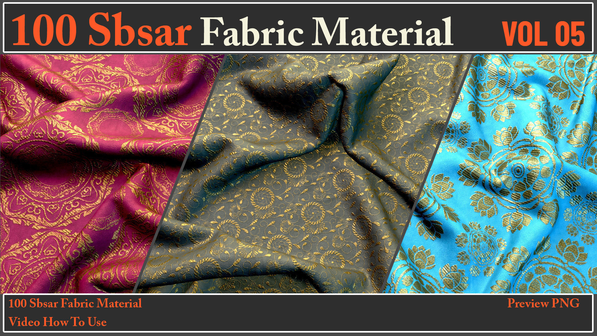 100 SBSAR Files Fabric Materials VOL 05 - Video How To Use Texture ...