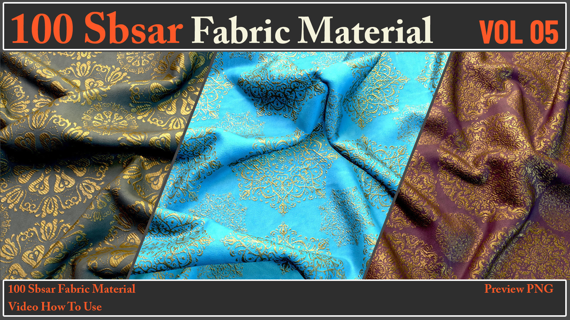 100 SBSAR Files Fabric Materials VOL 05 - Video How To Use Texture ...