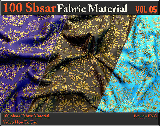 100 SBSAR Files Fabric Materials VOL 05 - Video How To Use Texture ...