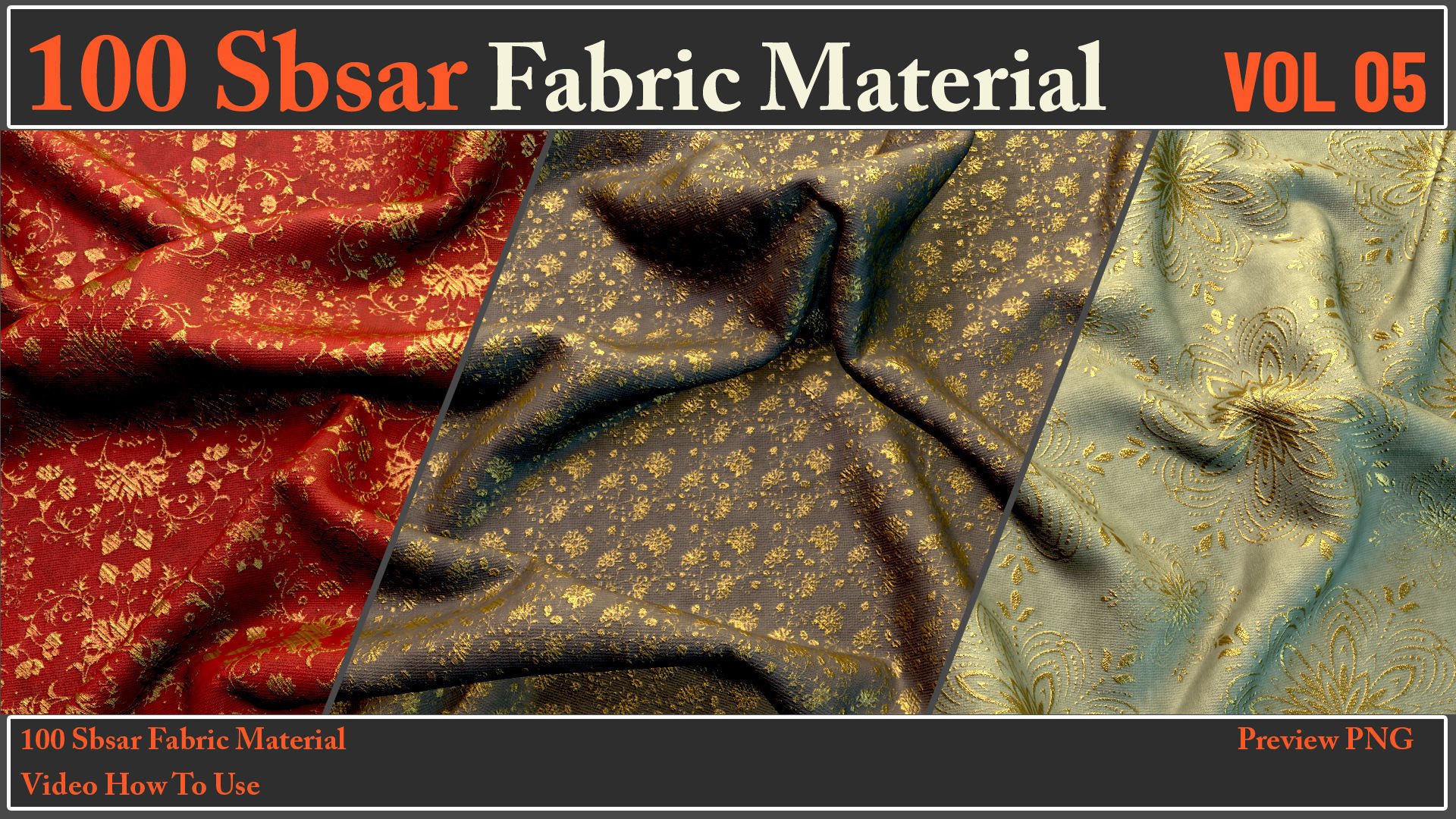 100 SBSAR Files Fabric Materials VOL 05 - Video How To Use Texture ...