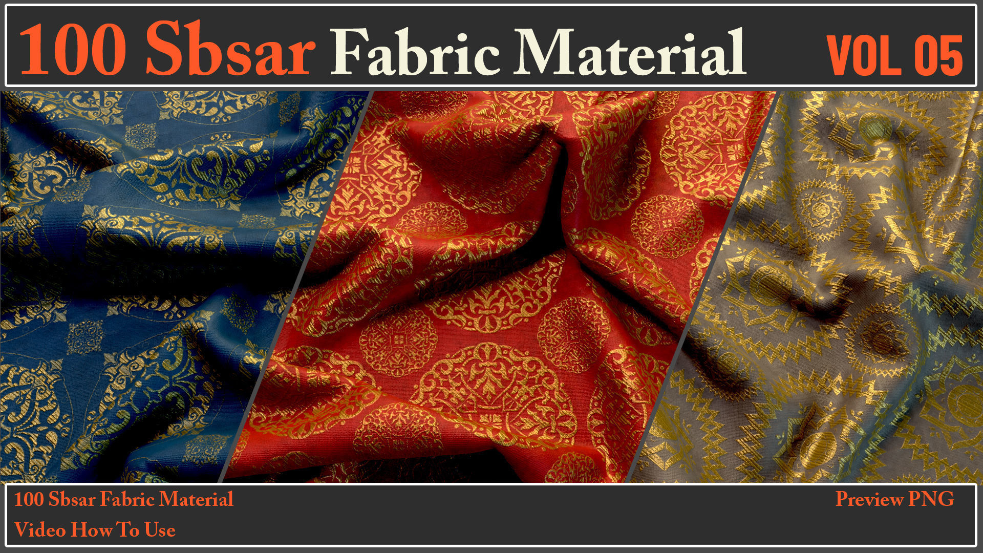 100 SBSAR Files Fabric Materials VOL 05 - Video How To Use Texture ...
