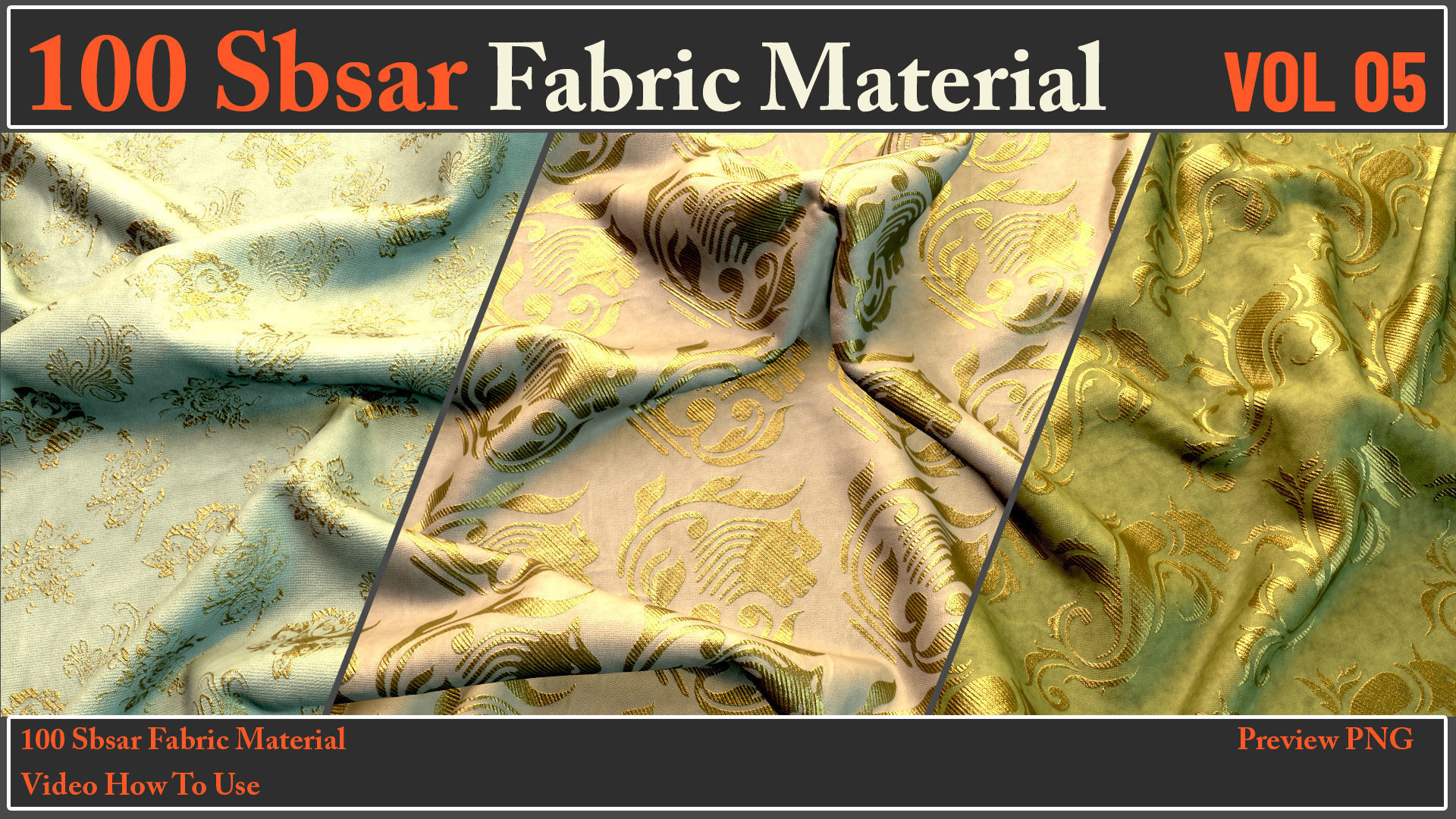100 SBSAR Files Fabric Materials VOL 05 - Video How To Use Texture ...