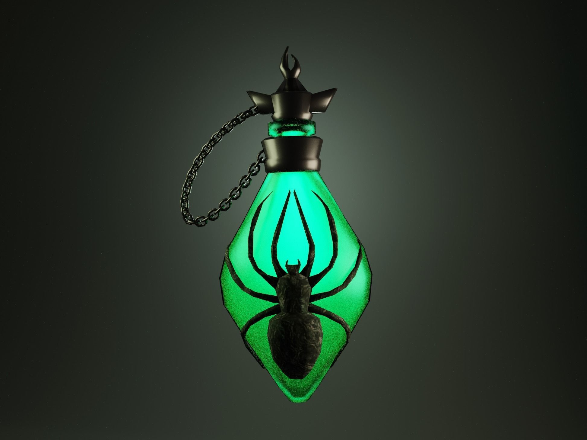 Spider Venom Poison Bottle free VR / AR / low-poly 3D model | CGTrader