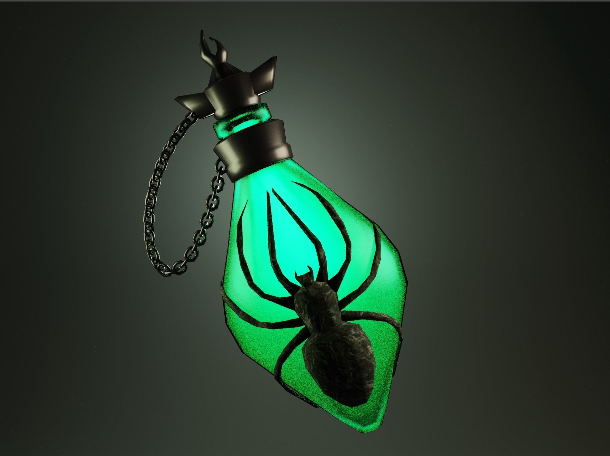 Spider Venom Poison Bottle free VR / AR / low-poly 3D model | CGTrader