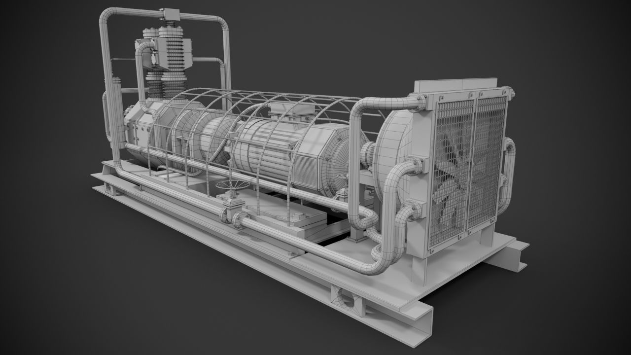 Machinery device 3D model | CGTrader