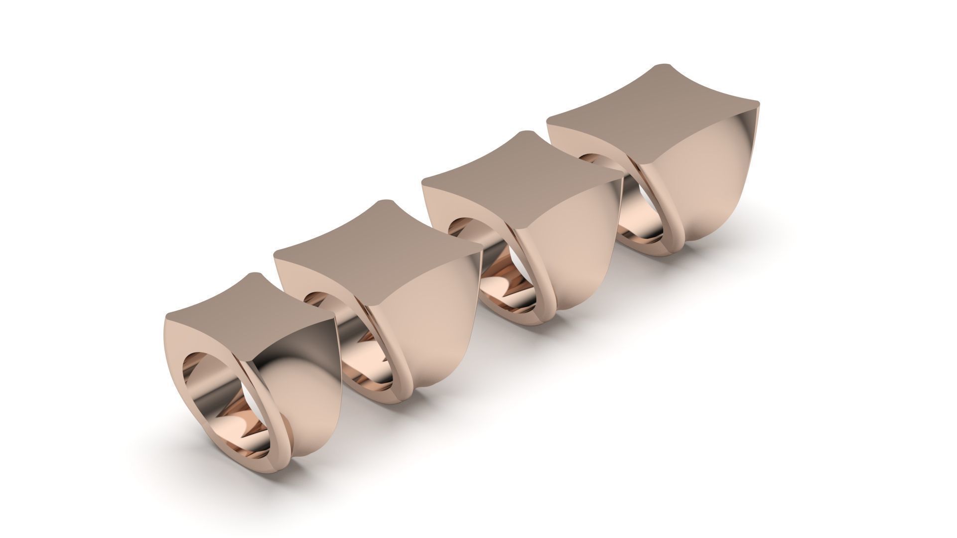 signet ring hollow and solid 8 pieces model24 3D model 3D printable ...