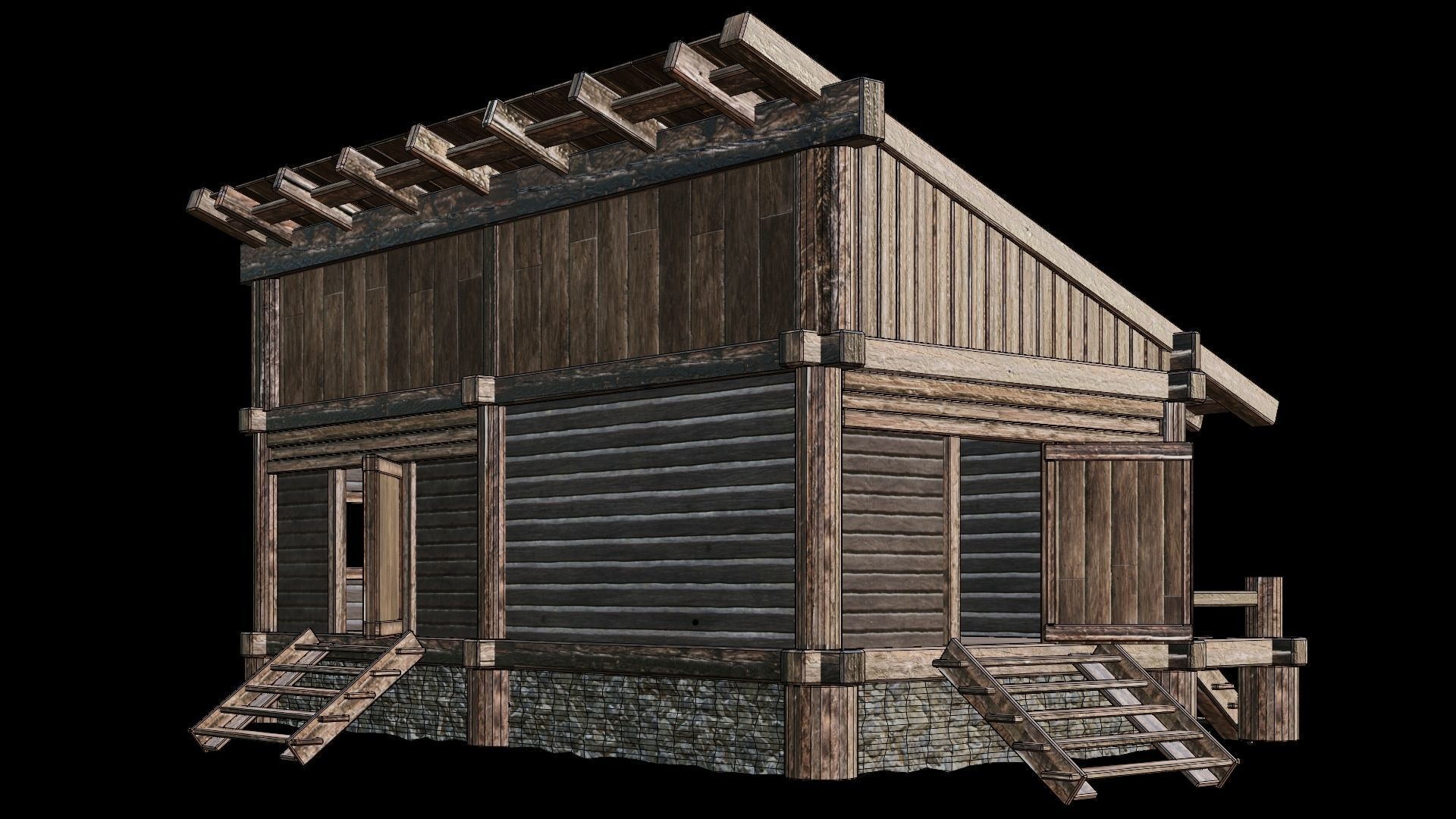 3D model Medieval Houses 14 - 4K Textures Game Ready VR / AR / low-poly ...