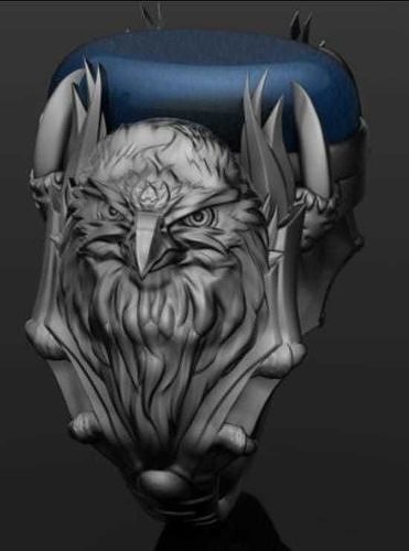 eagle ring 3D model | CGTrader
