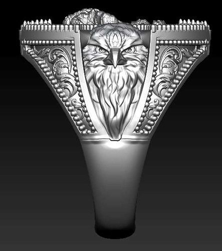 skull and eagle ring 3D model | CGTrader