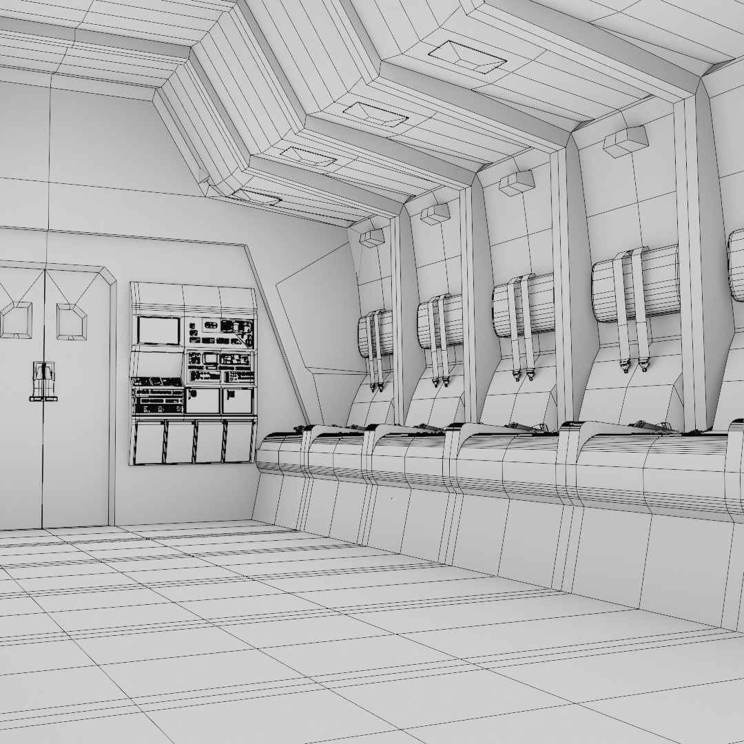 Sci - Fi Interior 3D model | CGTrader