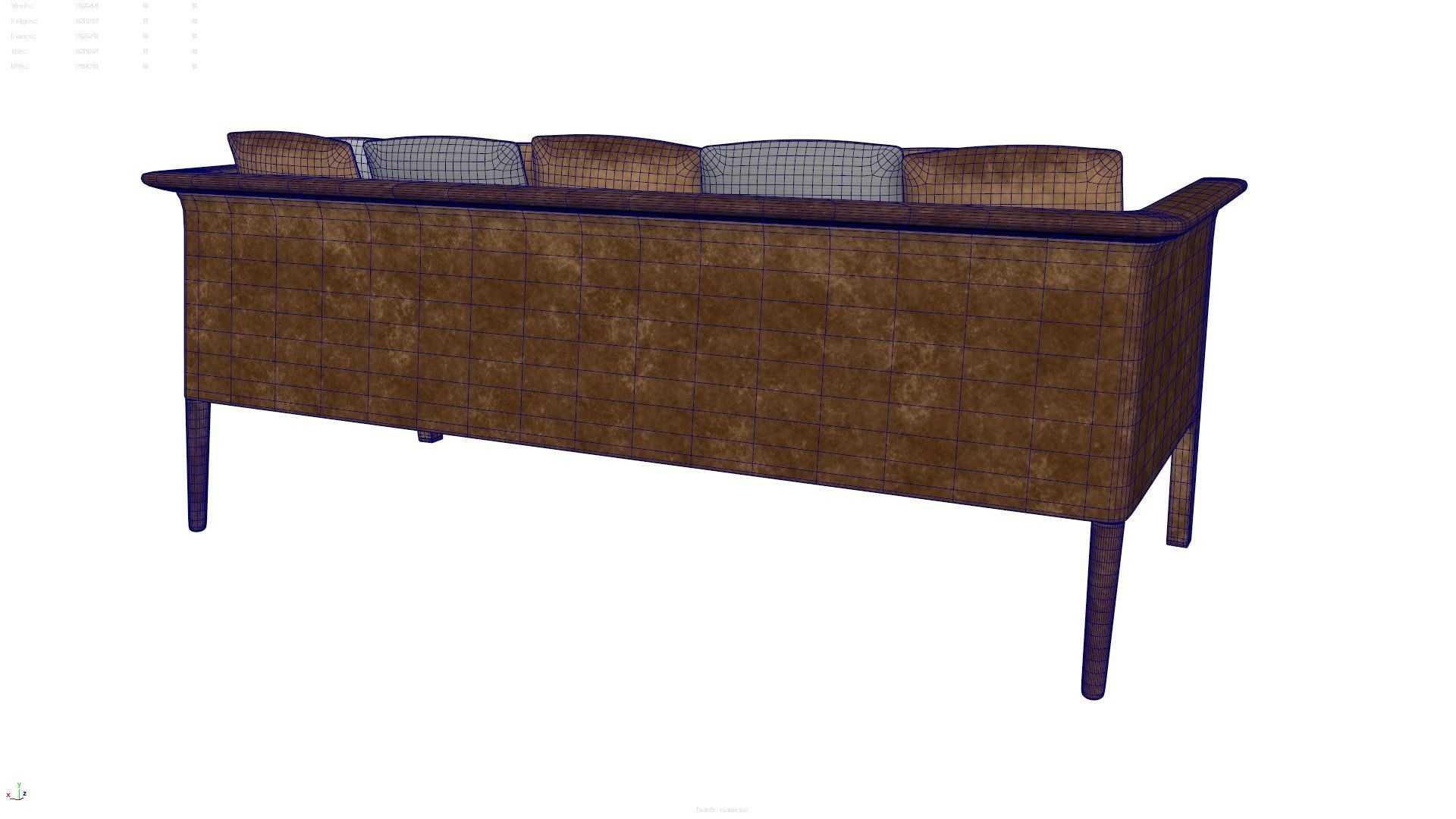 Franz Sofa Couch Fabric Vintage PBR 4k Texture 3D model | CGTrader