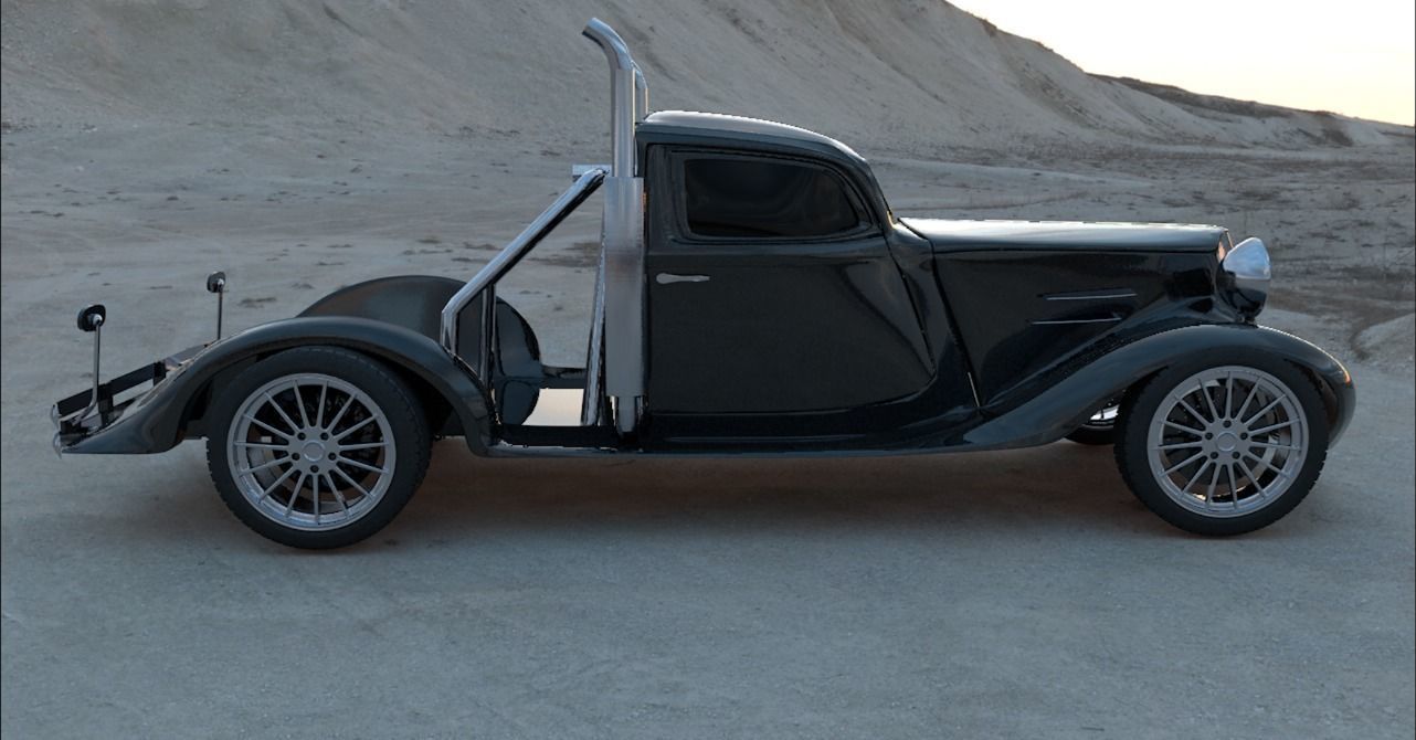 hot rod 3D model | CGTrader