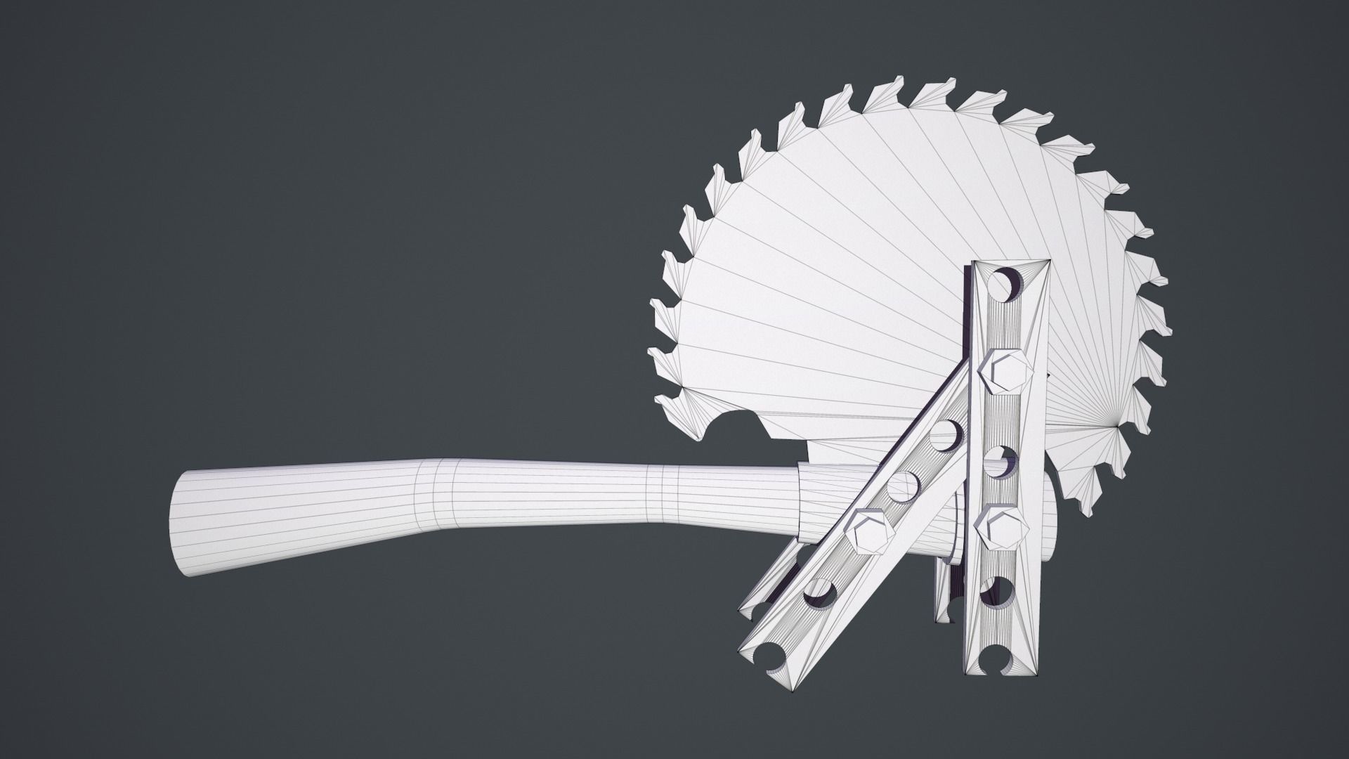 3D model SAW AXE for Zombie games VR / AR / low-poly | CGTrader