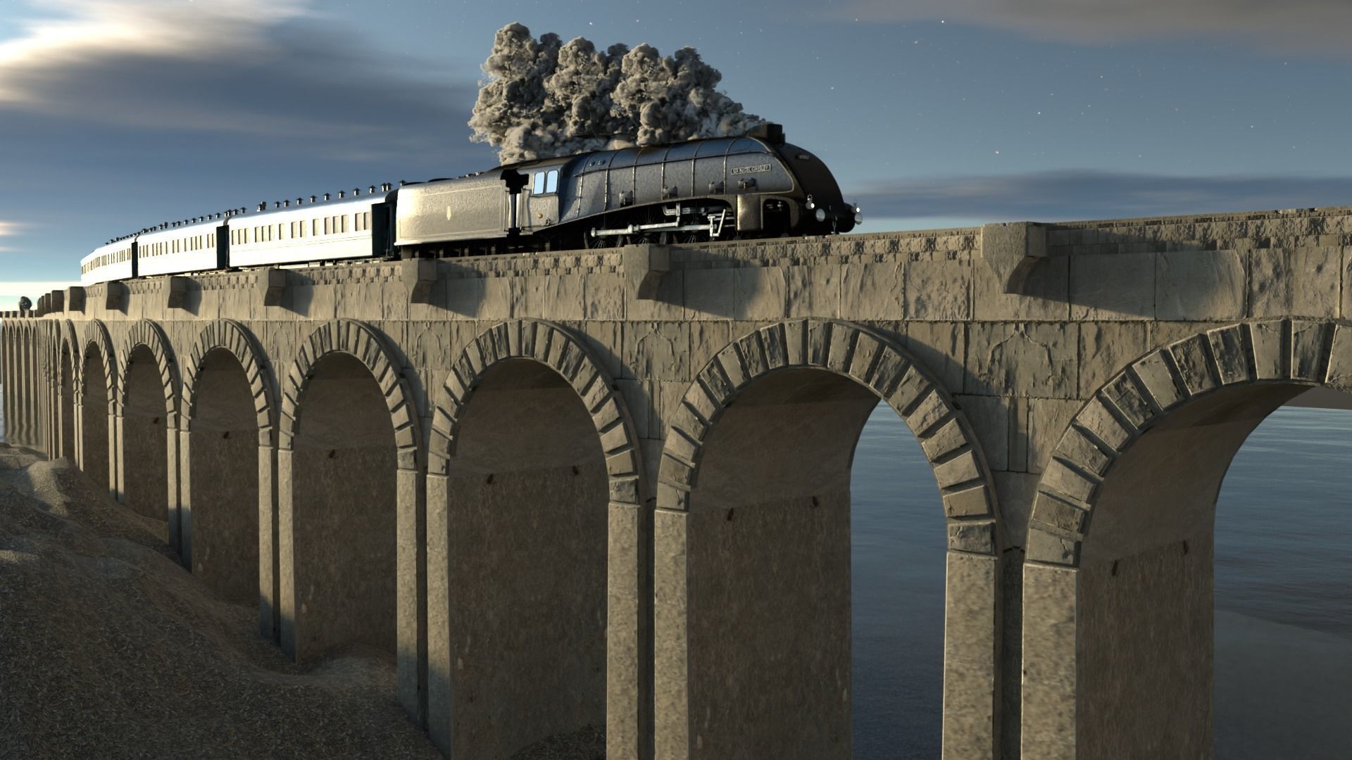 Viaduct Arch Bridge 3D model | CGTrader