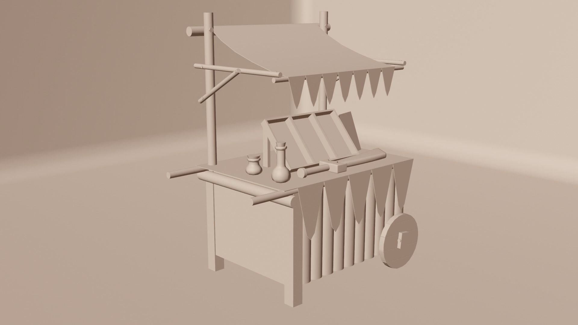 3D model Trolley Unity and UE4-5 VR / AR / low-poly | CGTrader