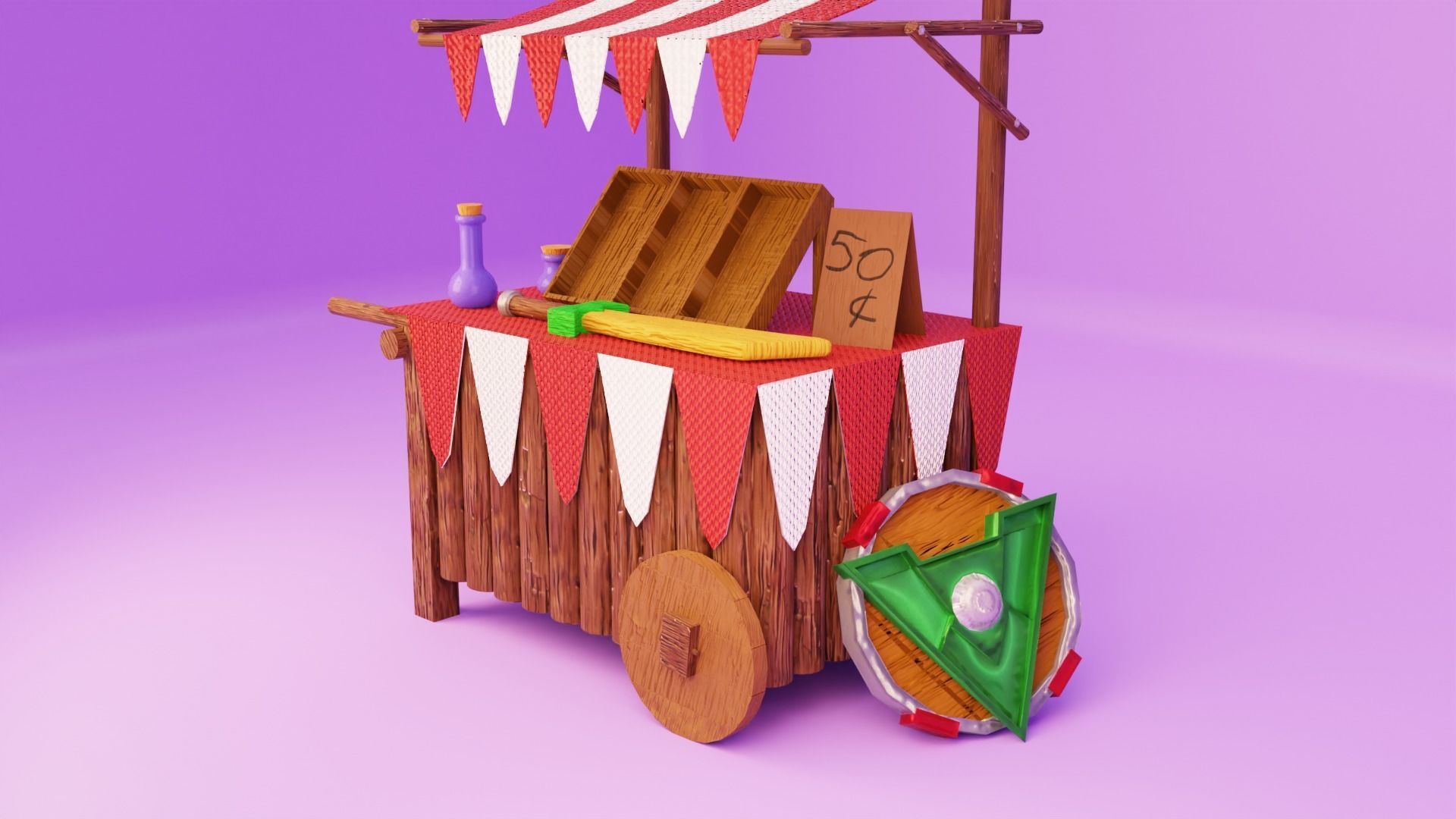 3D model Trolley Unity and UE4-5 VR / AR / low-poly | CGTrader