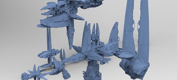Wraith Interceptor architecture Collection 2 3D model | CGTrader