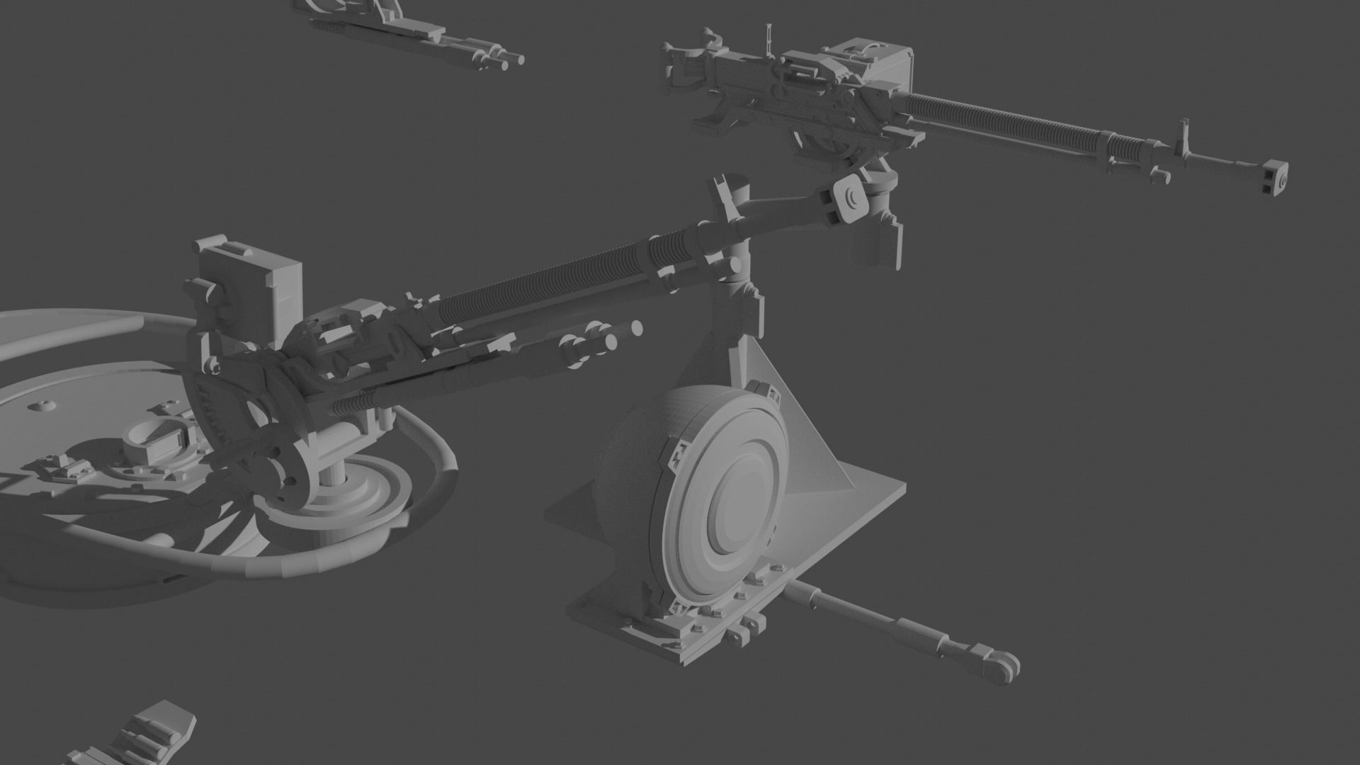 Soviet MG DHSK 3D Printable Model 1 35 3D model 3D printable | CGTrader