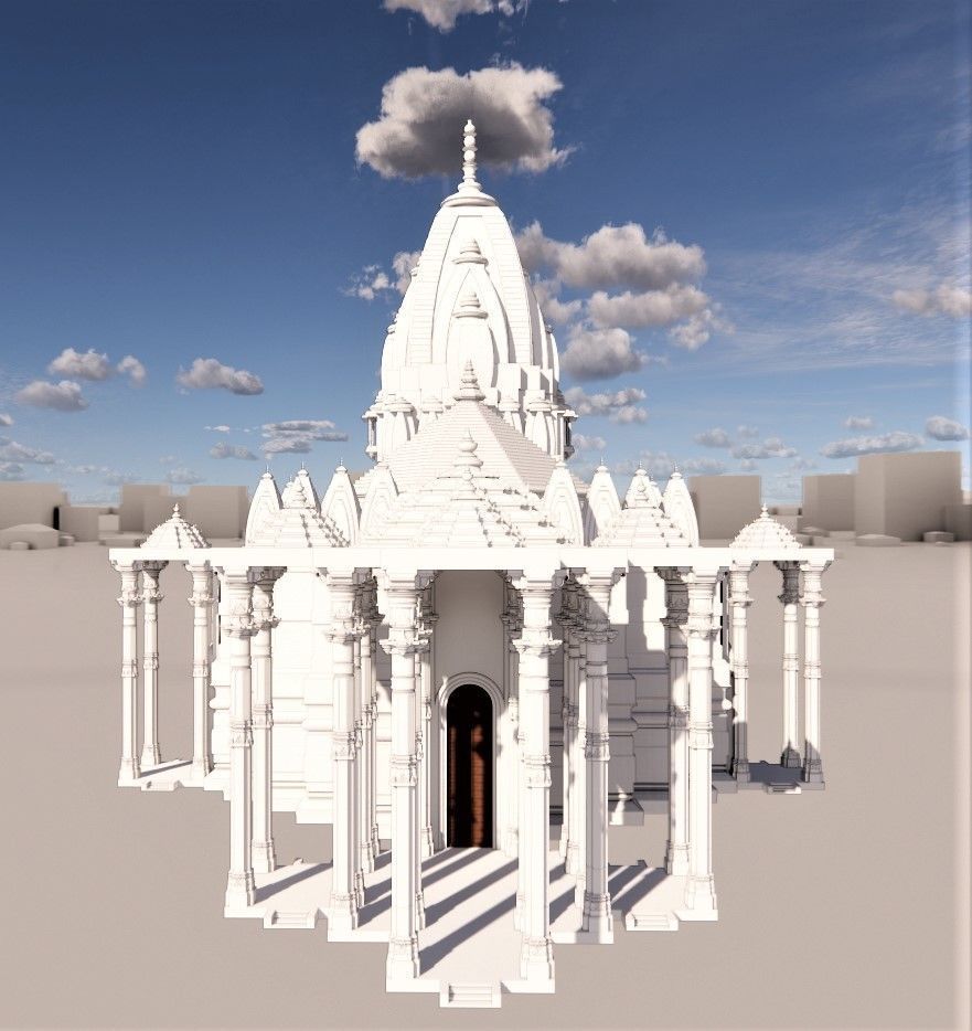 3D model indian hindu temple mandir VR / AR / low-poly | CGTrader