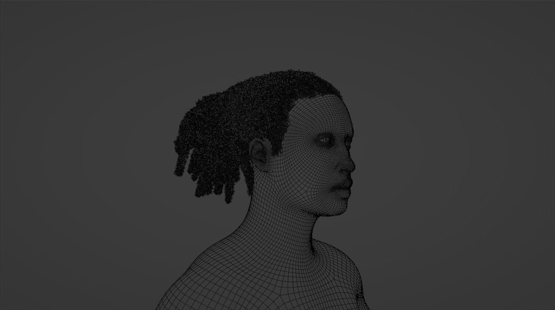 Dreadlocks Ponytail 3D model | CGTrader