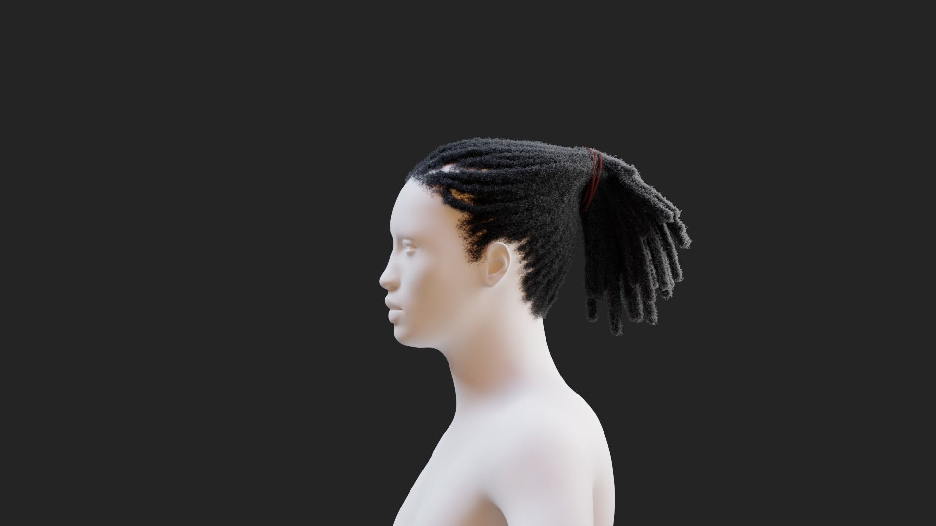 Dreadlocks Ponytail 3D model | CGTrader