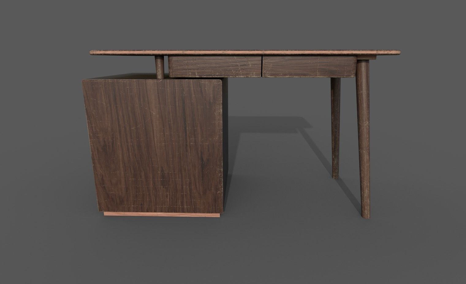 3D model Old Rustic Desk VR / AR / low-poly | CGTrader