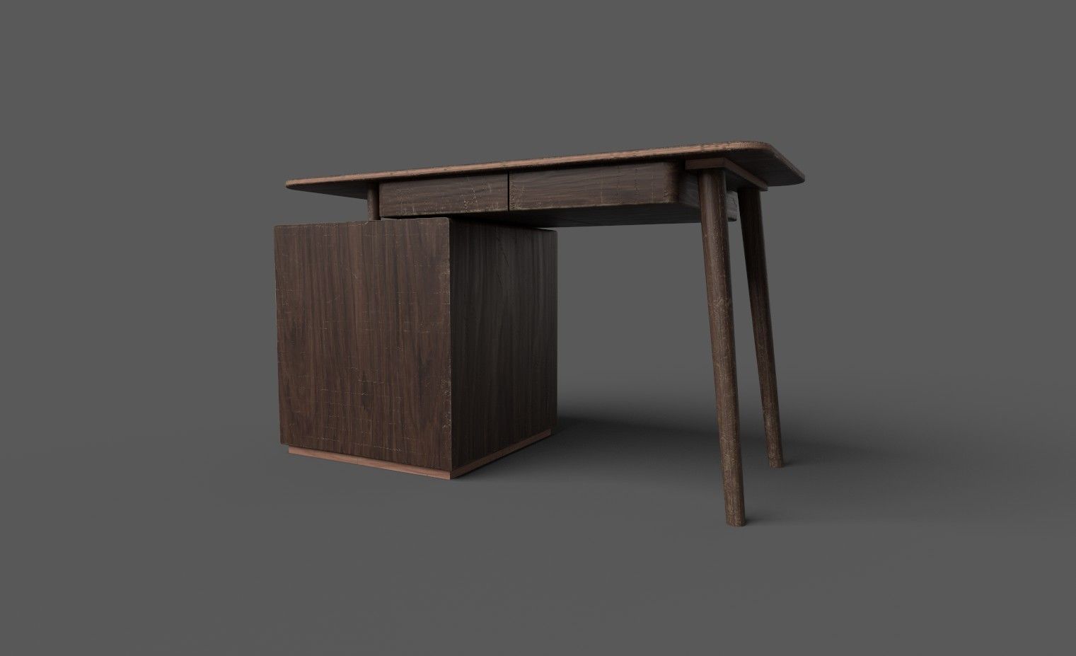 3D model Old Rustic Desk VR / AR / low-poly | CGTrader
