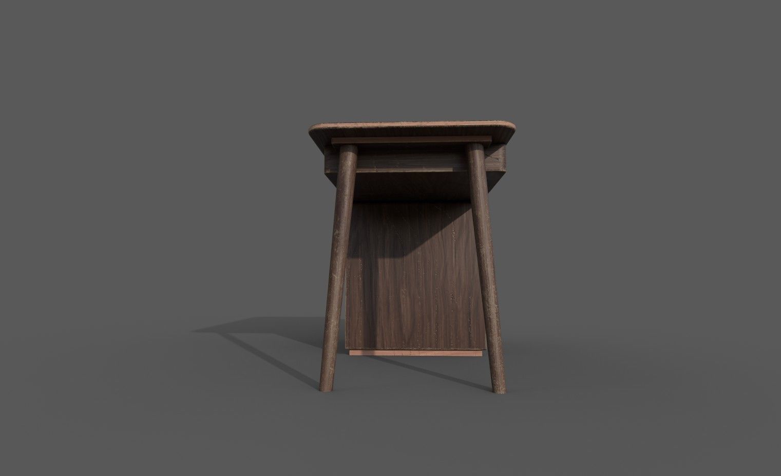 3D model Old Rustic Desk VR / AR / low-poly | CGTrader