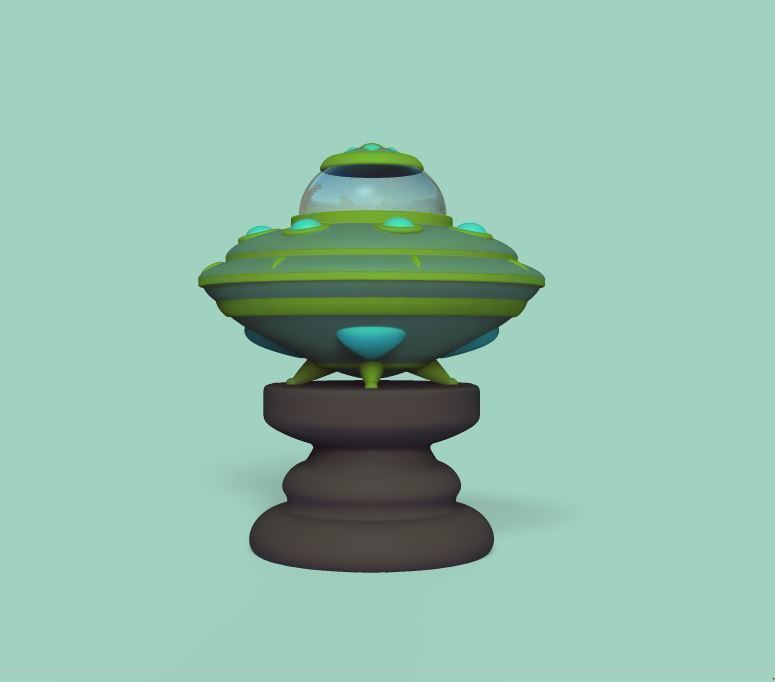 Space Chess - UFO - Rook 3D model 3D printable | CGTrader