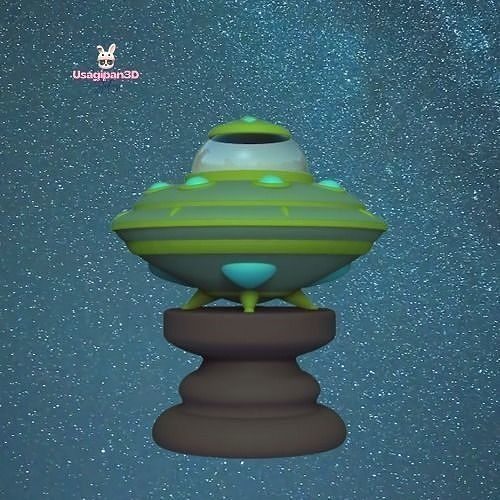 Space Chess - UFO - Rook 3D model 3D printable | CGTrader