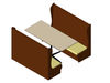 Restaurant Furniture Parametric Booth 3D model | CGTrader
