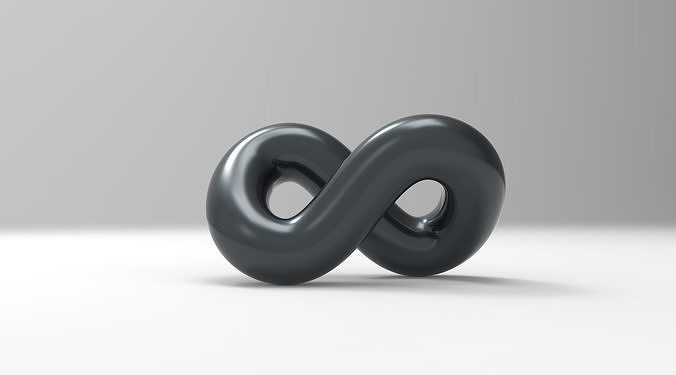 Infinity loop pendant 3D model 3D printable | CGTrader