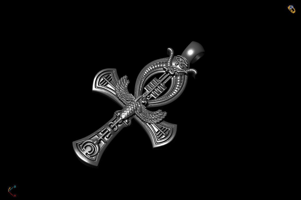 Egyptian Cross Ankh 3D model 3D printable | CGTrader