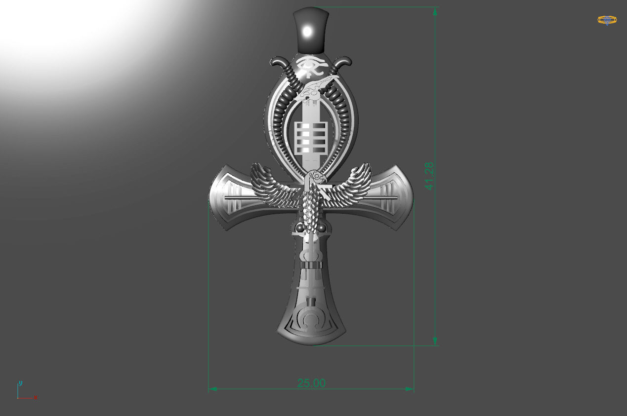 Egyptian Cross Ankh 3D model 3D printable | CGTrader