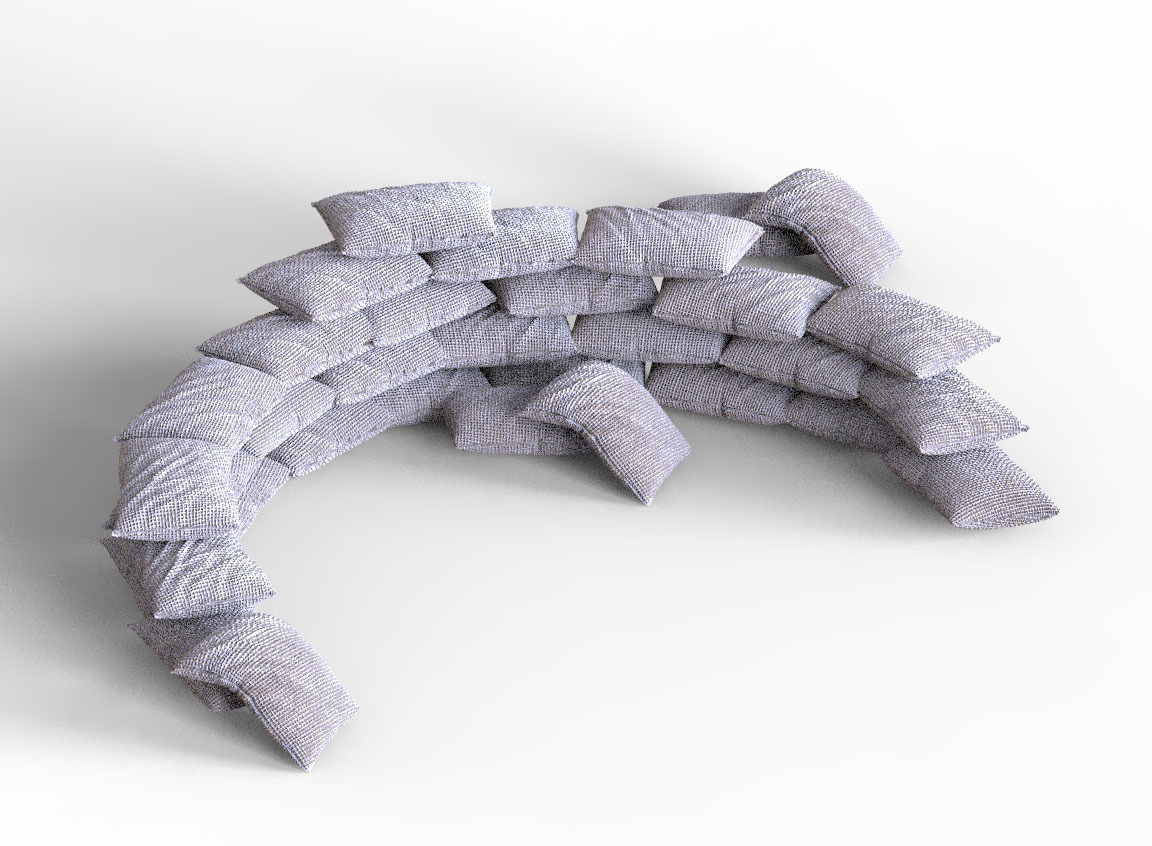 SandBags 3D model 3D printable | CGTrader