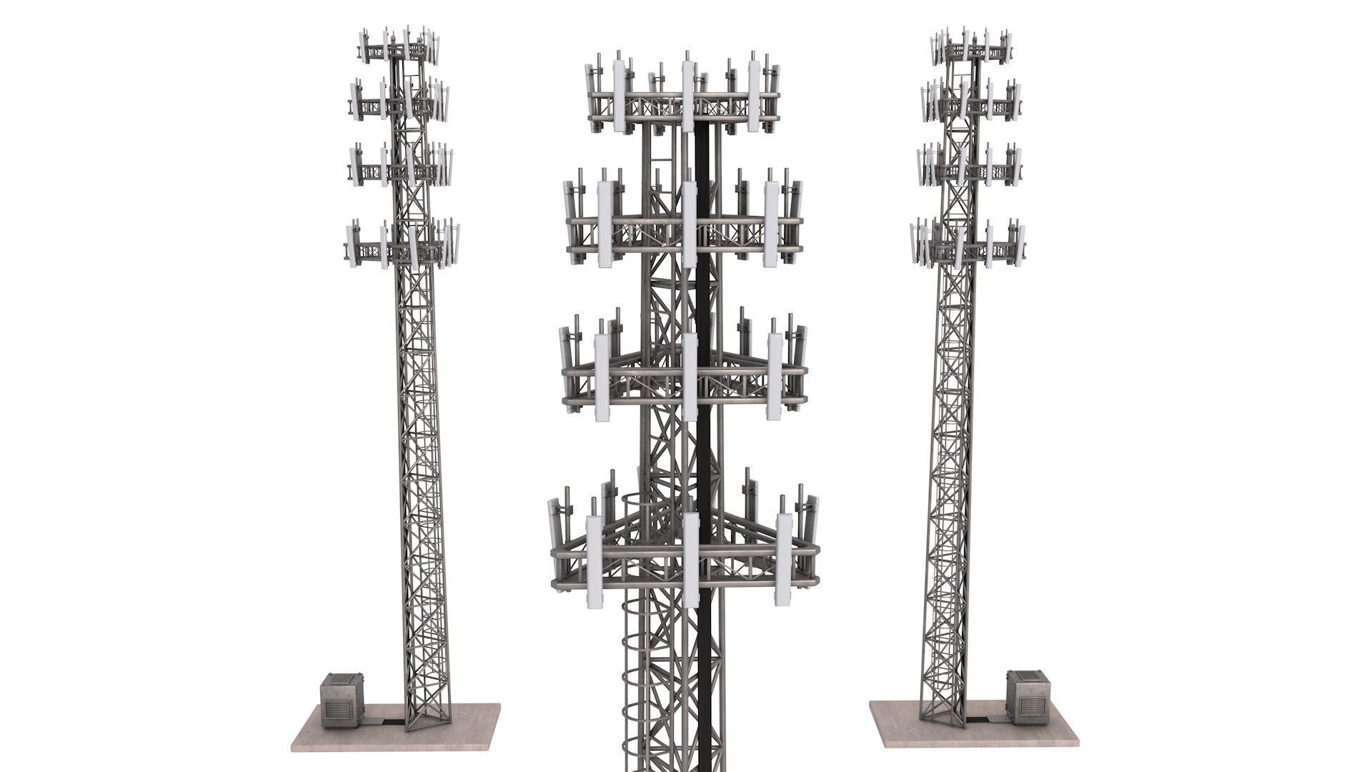 Cellular Towers Collection 3D model | CGTrader
