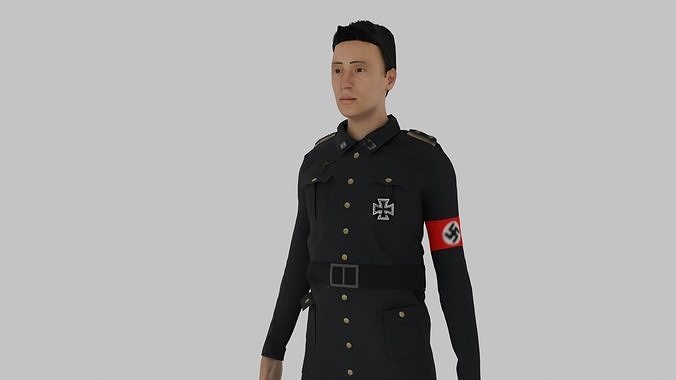 3D model GERMAN SS OFFICER VR / AR / low-poly | CGTrader