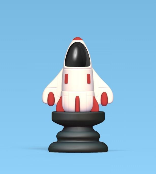 Space Chess - Spaceship - Rook 3D model 3D printable | CGTrader