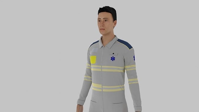3D model Paramedic Worker VR / AR / low-poly | CGTrader