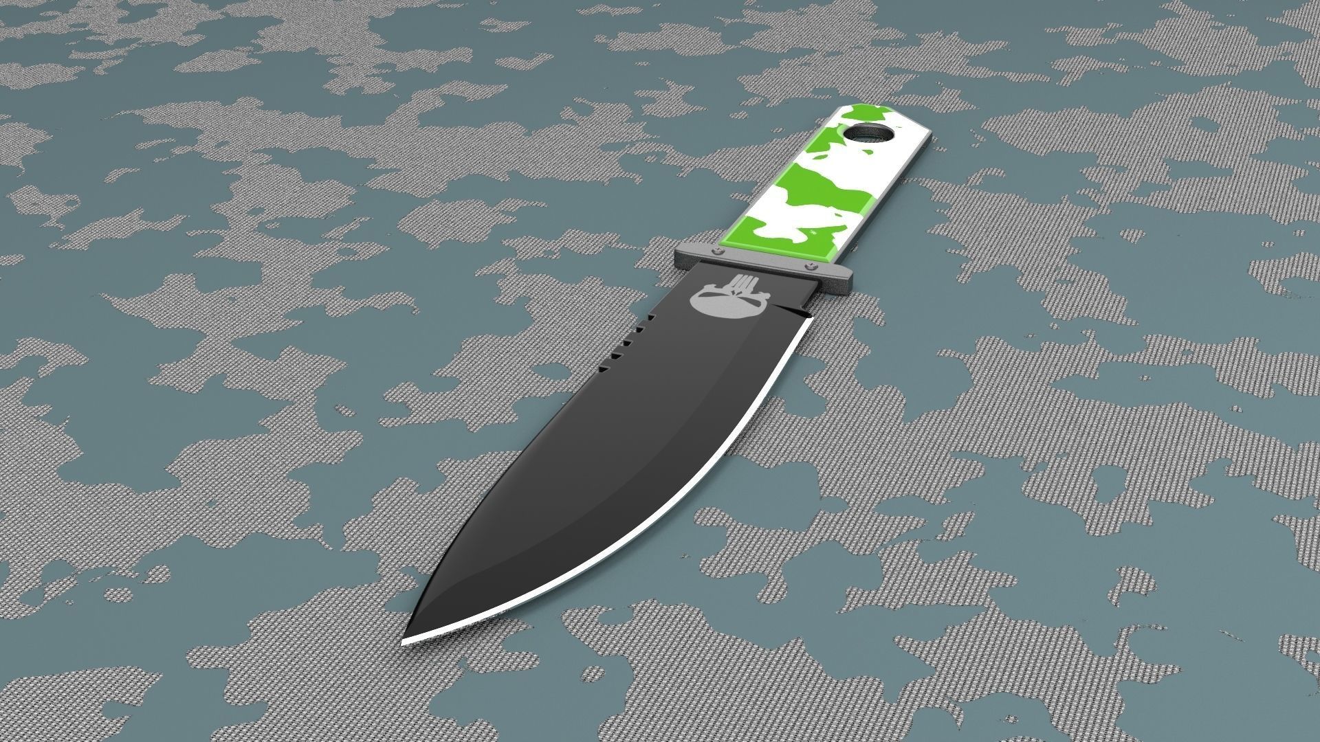 Zombie apocalypse survival knife set 3D model | CGTrader